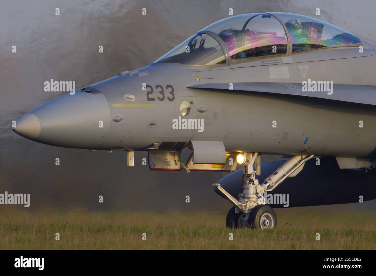 Swiss Air Force F18 Hornet J-5233 at RAF Leeming, Operation Yorknite 2024 Stock Photo - Alamy