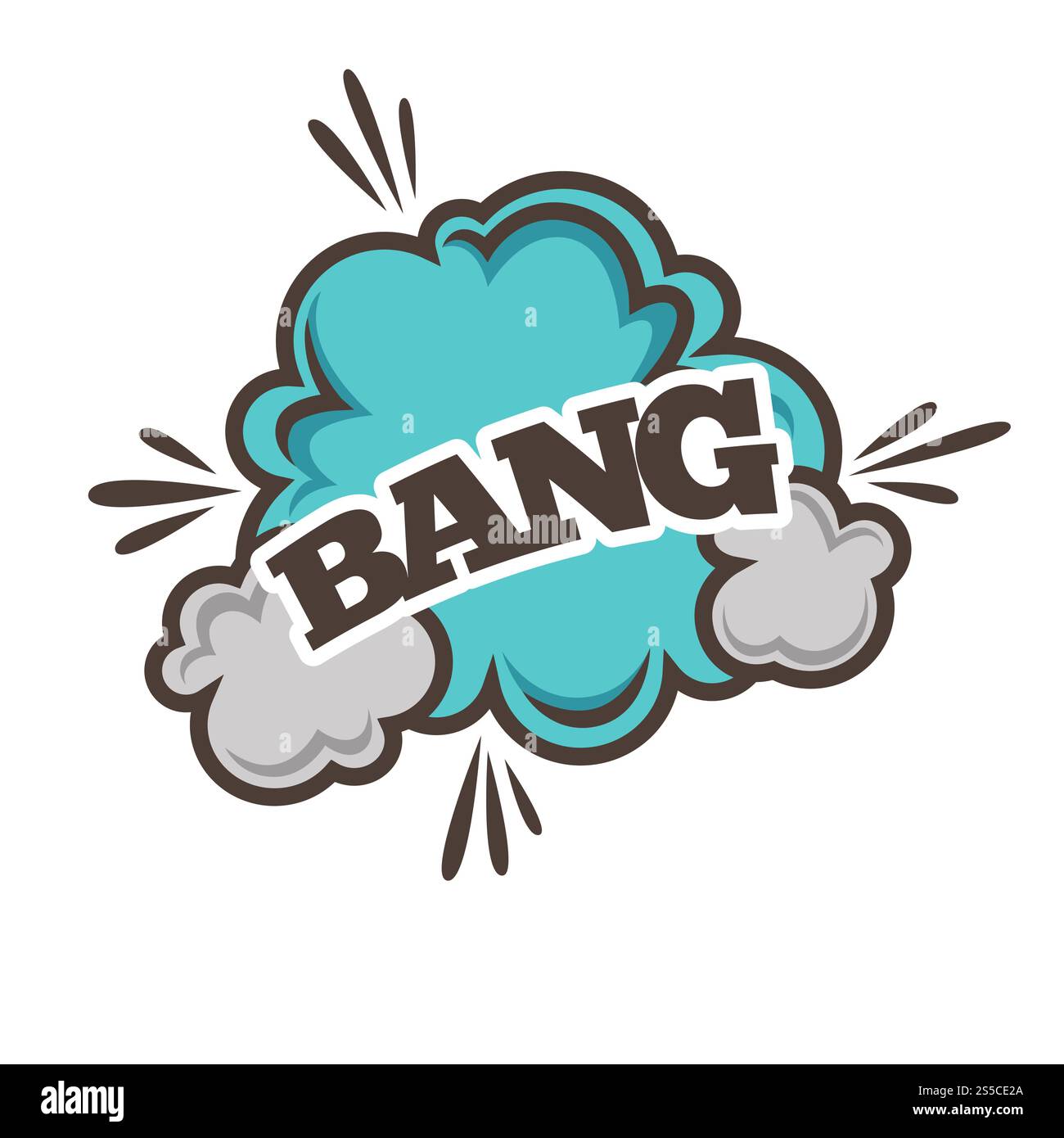 Bang bubble sound blast Stock Vector Images - Alamy