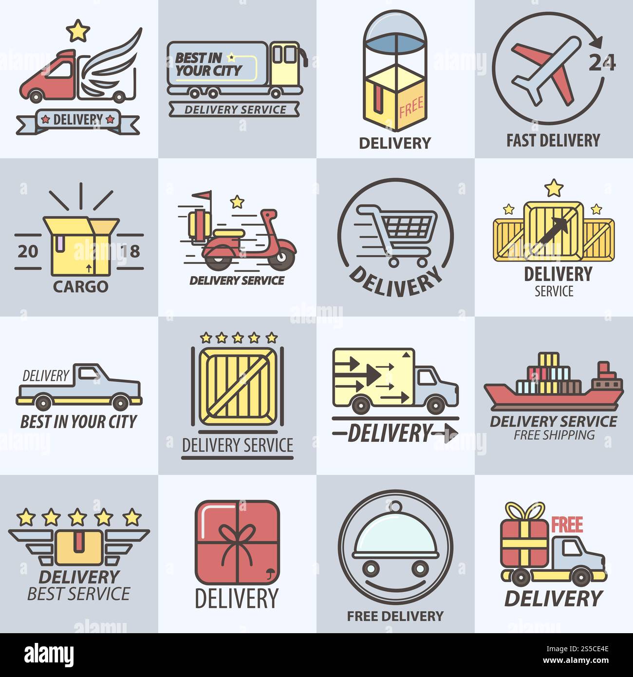 Express delivery truck logo hi-res stock photography and images - Alamy