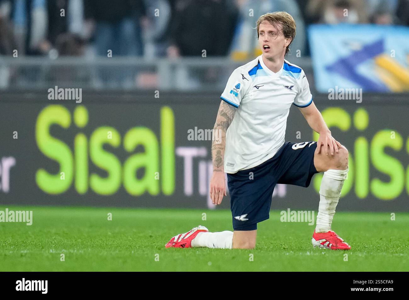 Rome, Italy. 10th Jan, 2025. Nicolo' Rovella of SS Lazio looks on during the Serie A Enilive ...