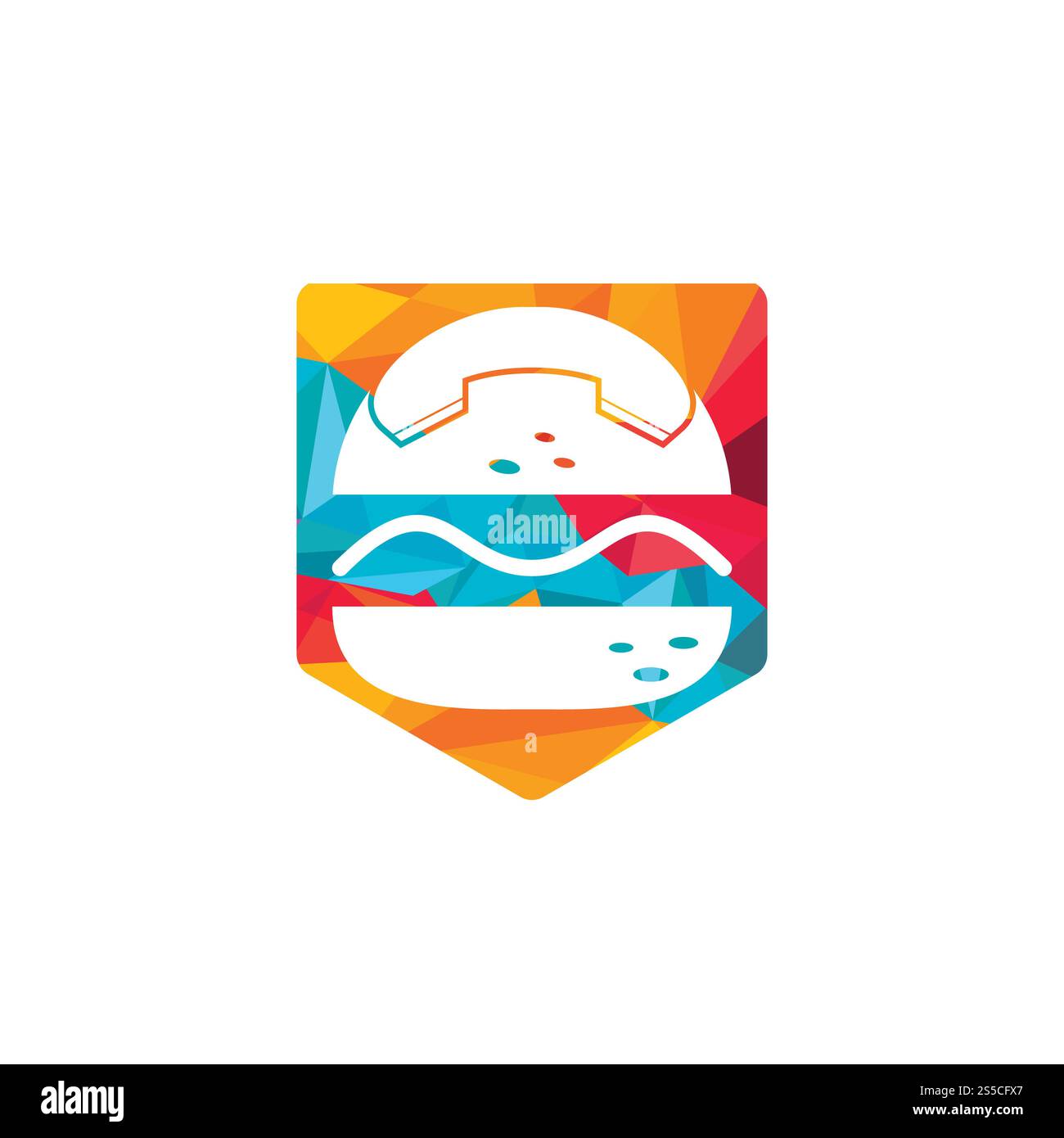 Food call logo design. Burger delivery logo concept. Hamburger and ...