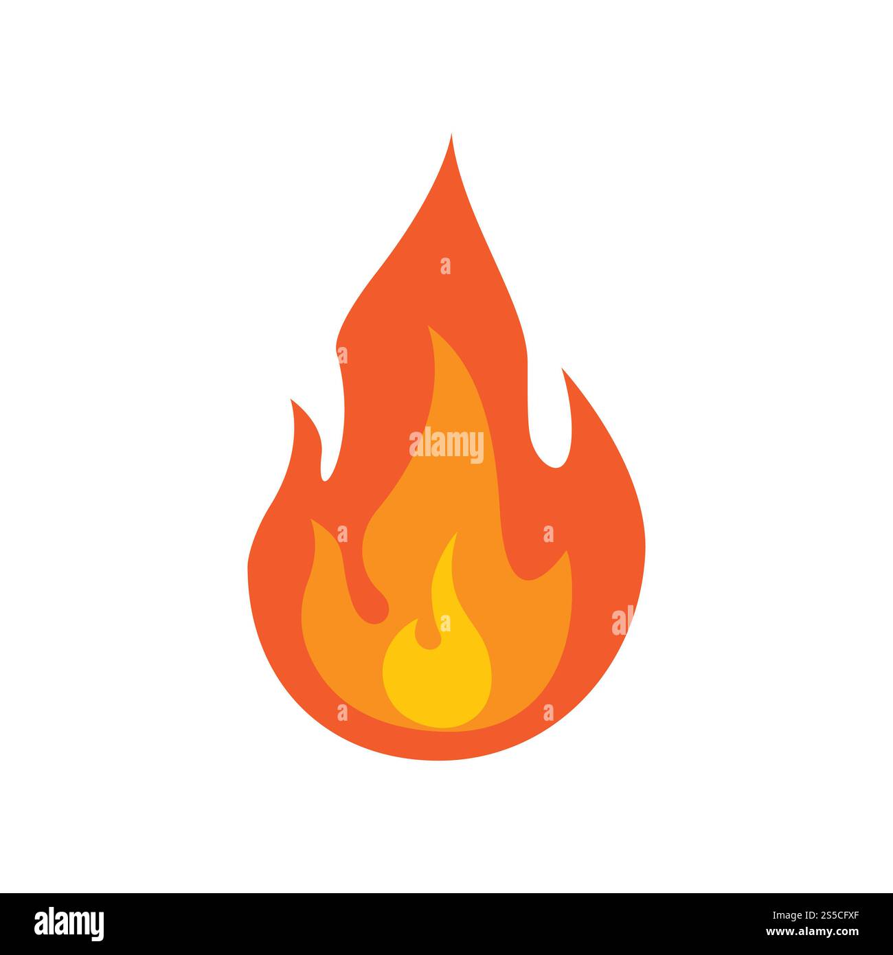 Abstract fire icon concept Cut Out Stock Images & Pictures - Alamy