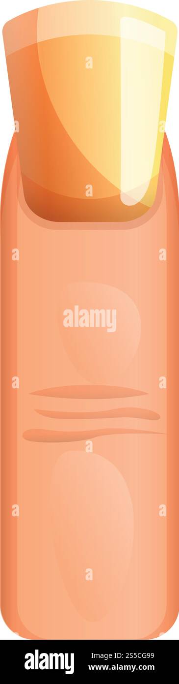 Gold color nail icon. Cartoon of gold color nail vector icon for web ...