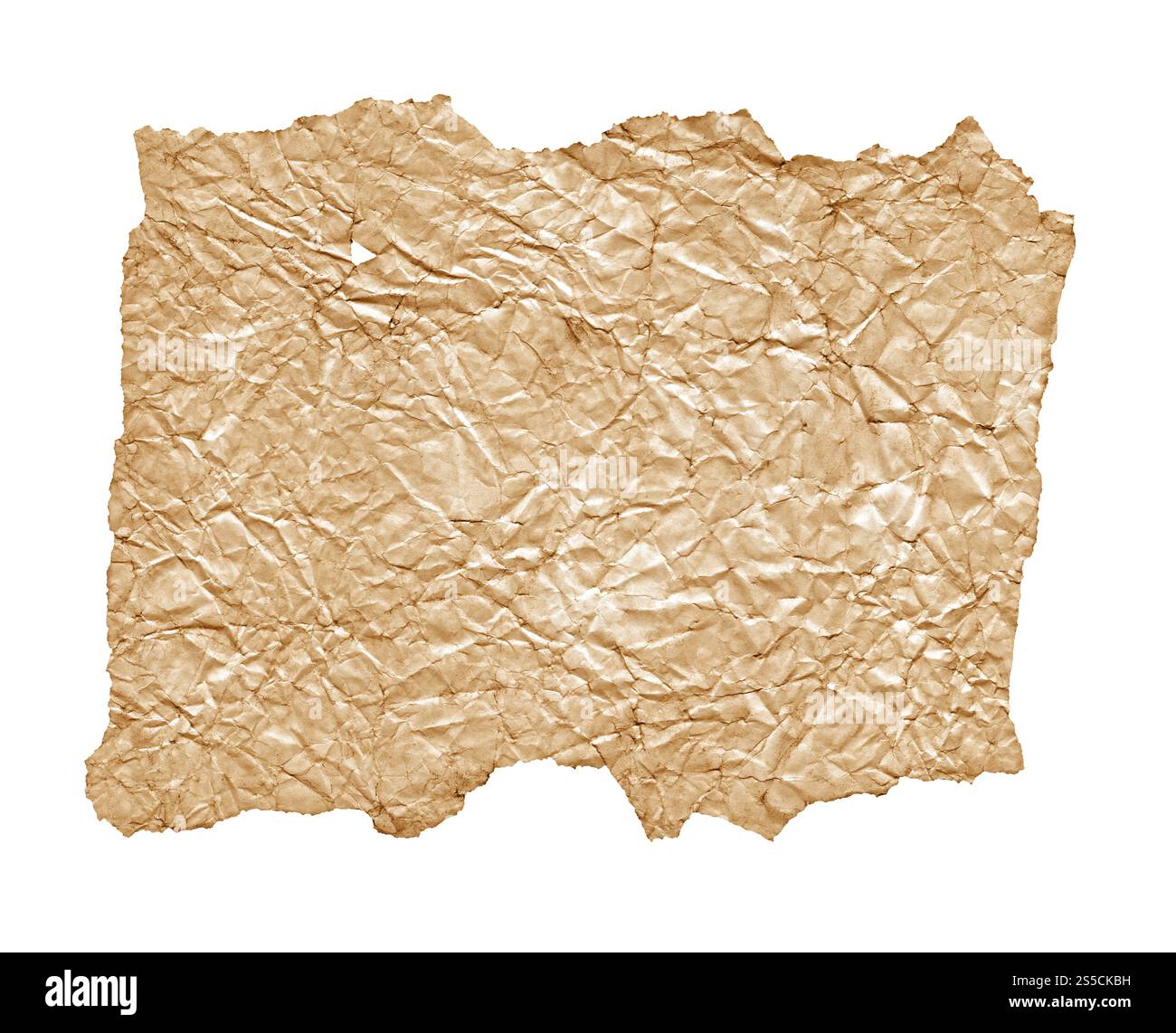 Old crumpled parchment paper texture background. Vintage wallpaper ...