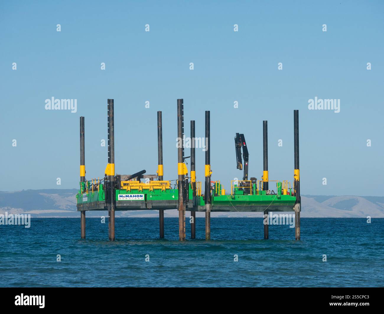 Elevated platforms over sea built by McMahon Services construction ...