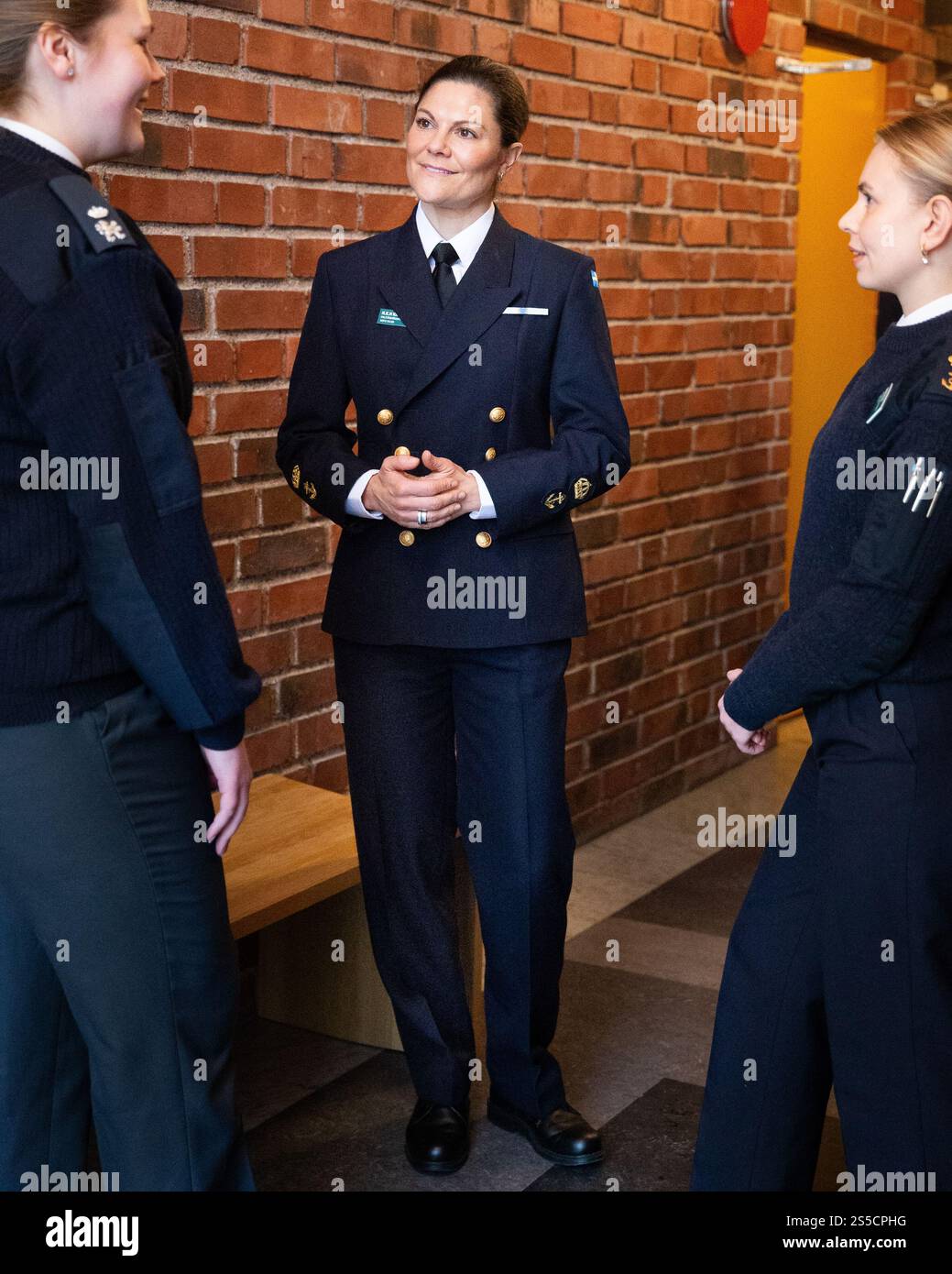 Crown Princess Victoria of Sweden during her officer training at the ...