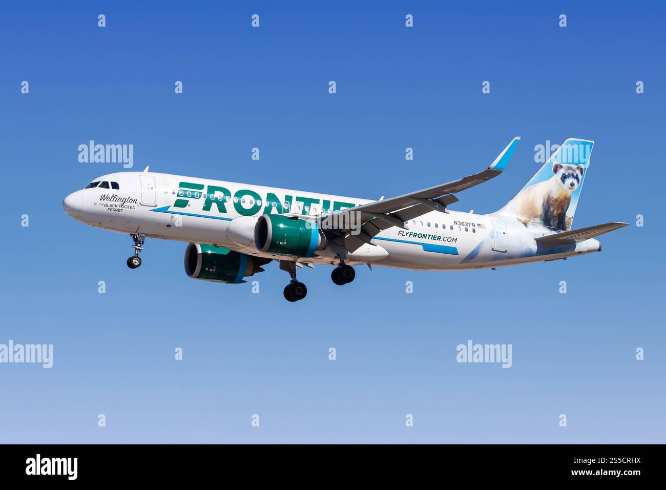 Frontier Airlines Airbus A320neo Flugzeug Flughafen Las Vegas in den ...