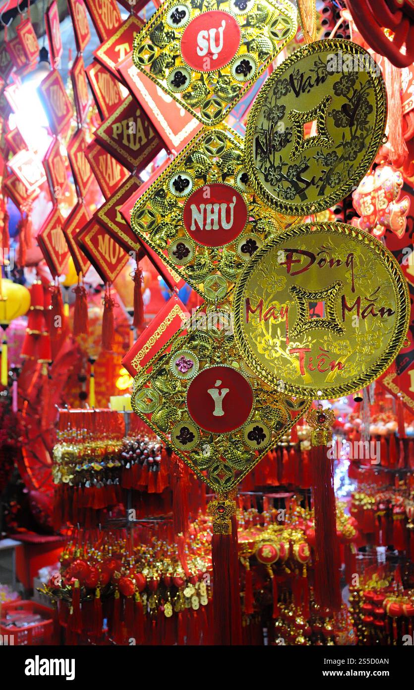 Decoration. Tet - Vietnamese New Year. Hanoi Stock Photo - Alamy