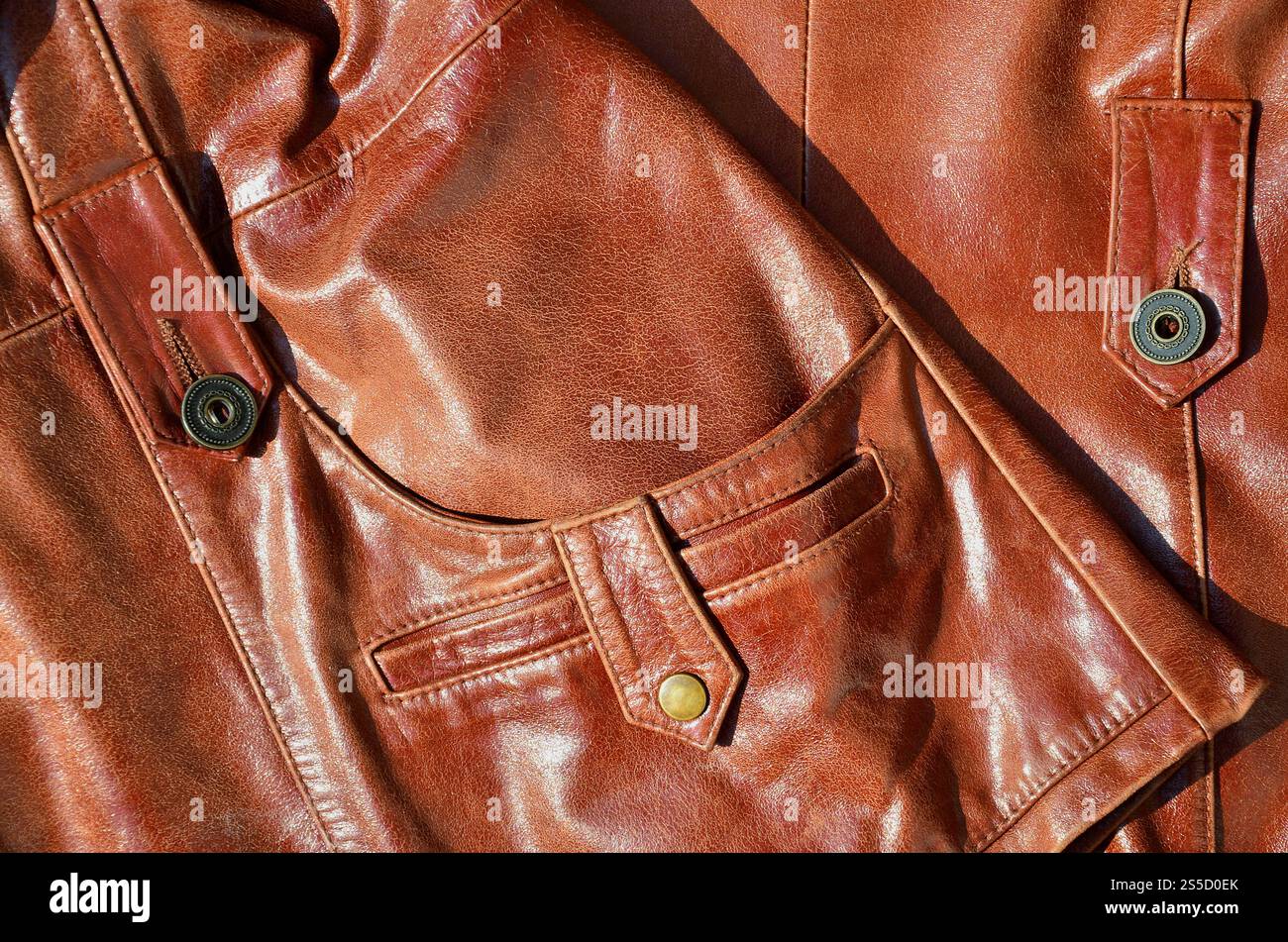 Brown leather texture. Useful as background for any design work. Macro ...