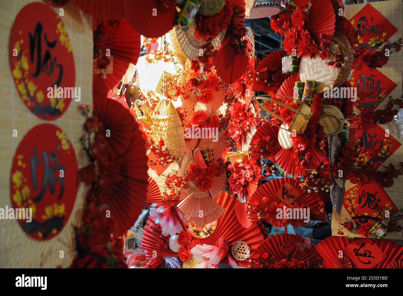 Decoration. Tet - Vietnamese New Year. Hanoi Stock Photo - Alamy