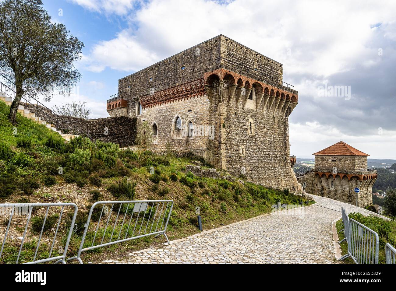 The medieval Castle of Ourem Santarem in Portugal. Palace and fortress ...