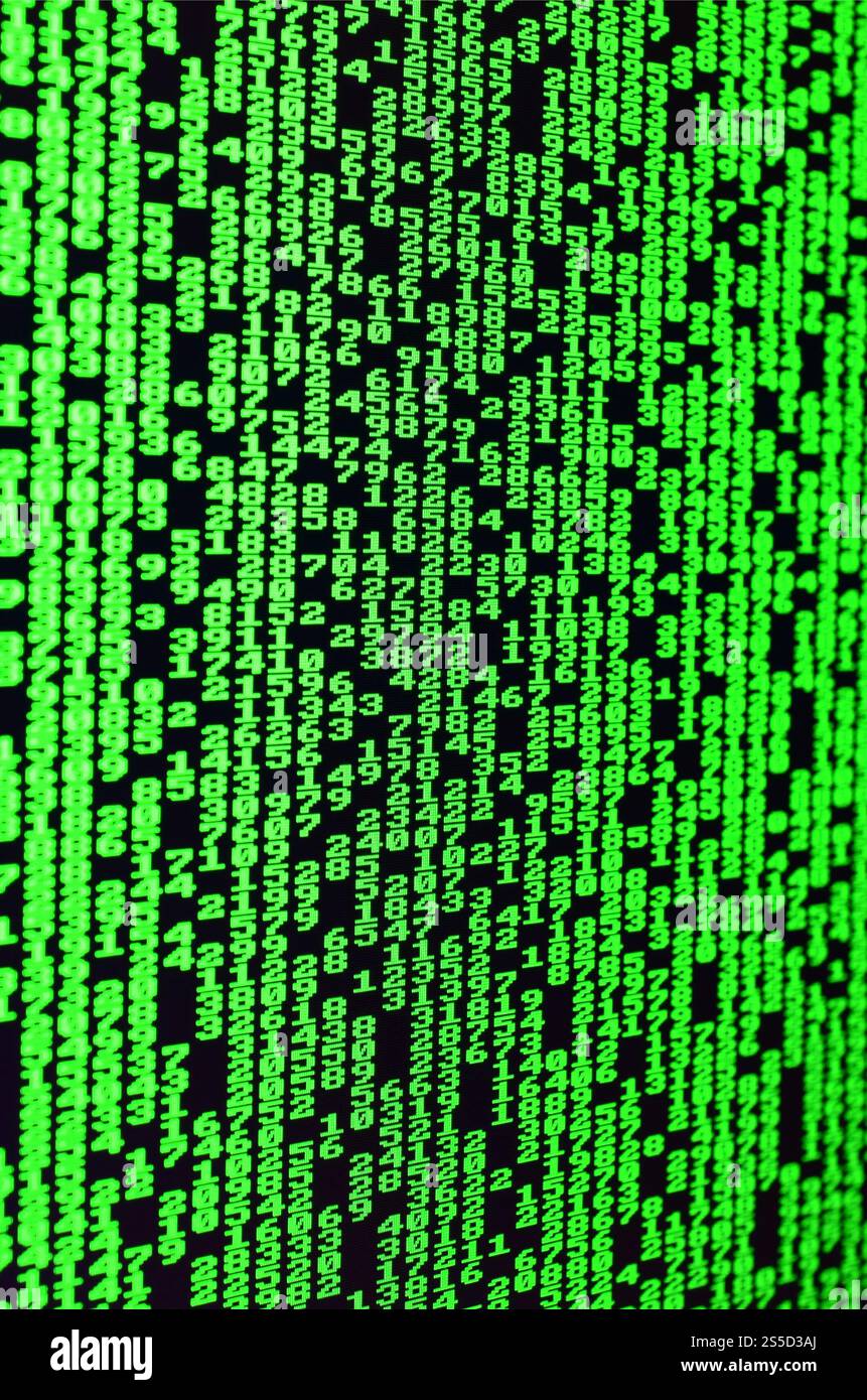 Macro Of Password Selection On The Monitor Of The Office Computer The
