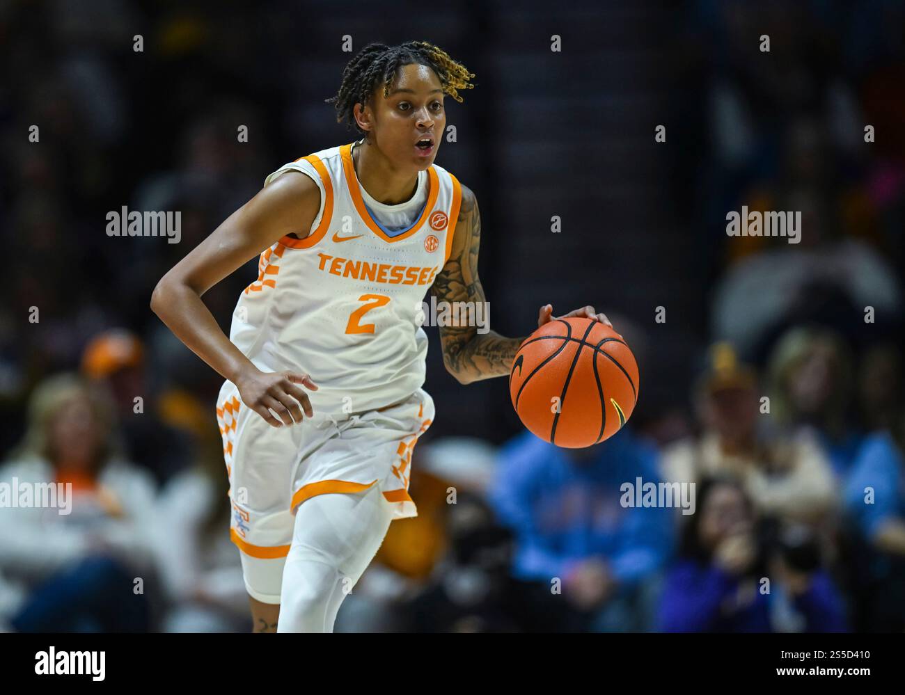 KNOXVILLE, TN - JANUARY 09: Tennessee Lady Vols guard Ruby Whitehorn (2 ...