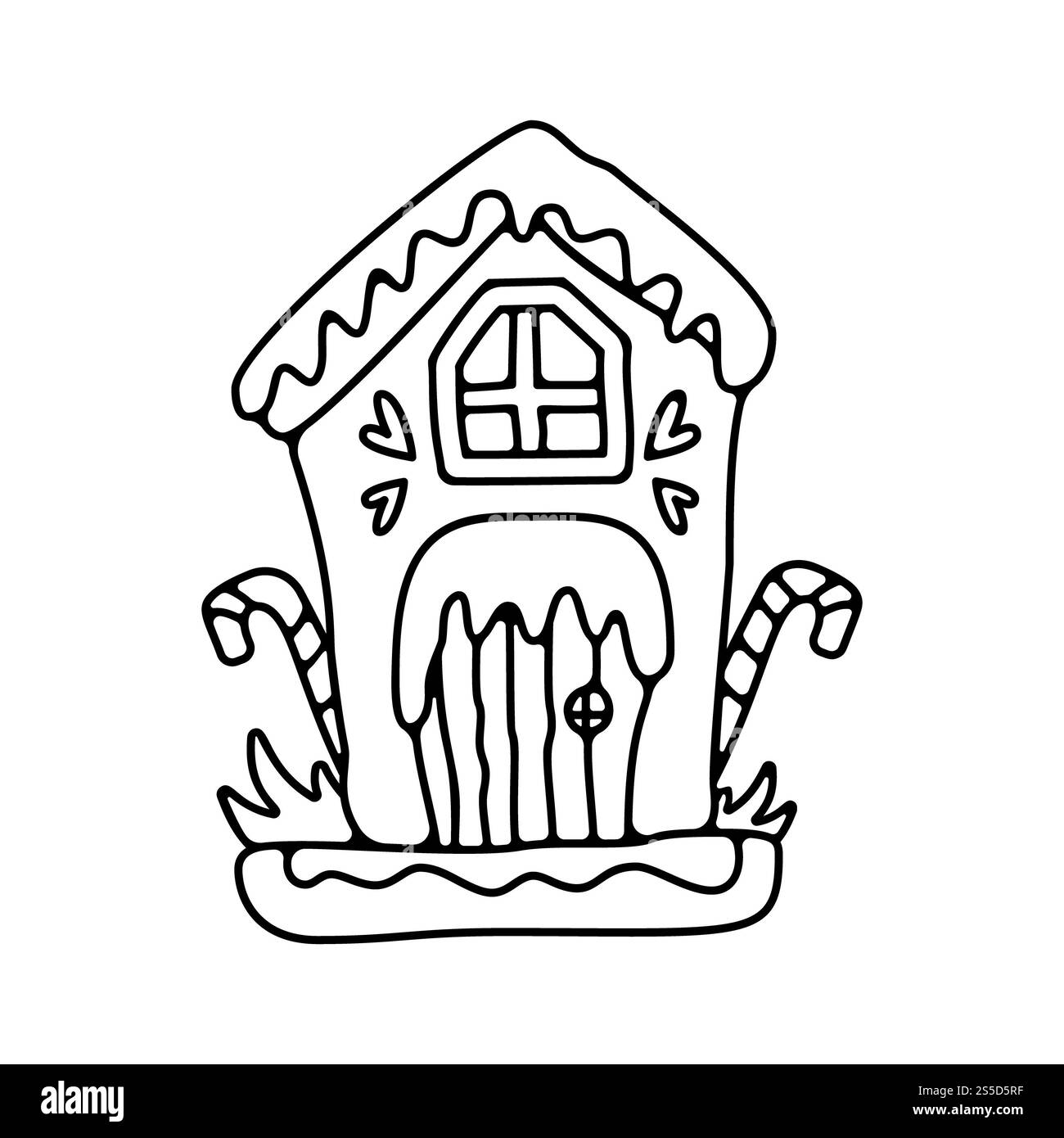 Christmas silhouette badge element. Winter line art label design ...