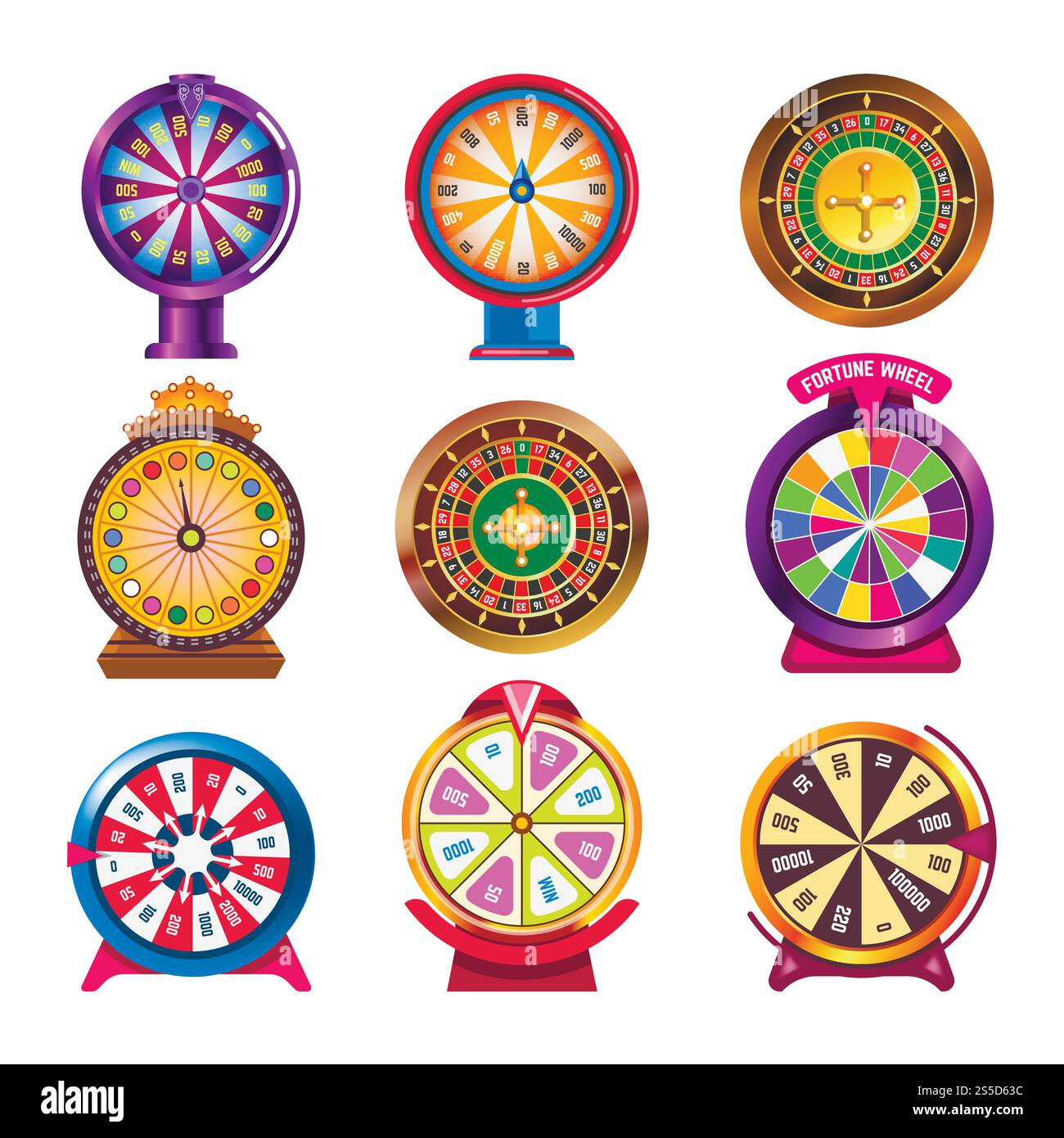 Bingo wheel Stock Vector Images - Alamy