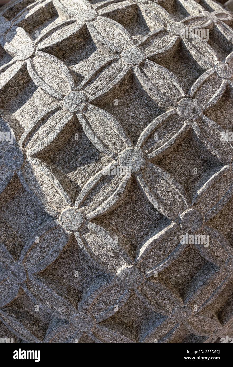 Surface texture of Chinese stucco art in Chinese temple. Elaborate ...