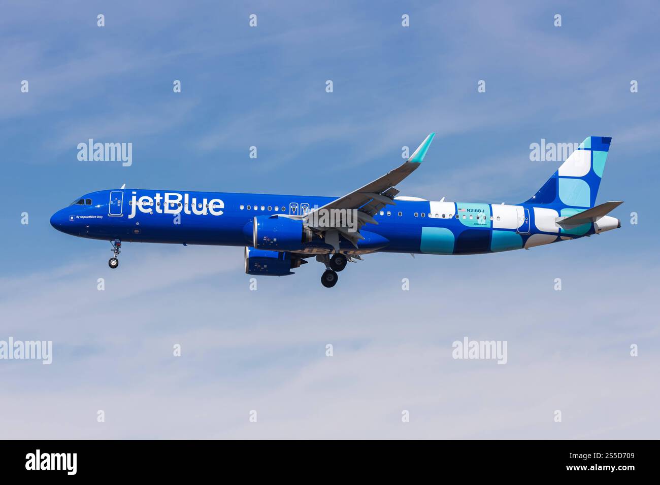 JetBlue Airways Airbus A321neo Flugzeug Flughafen Los Angeles, USA Los ...