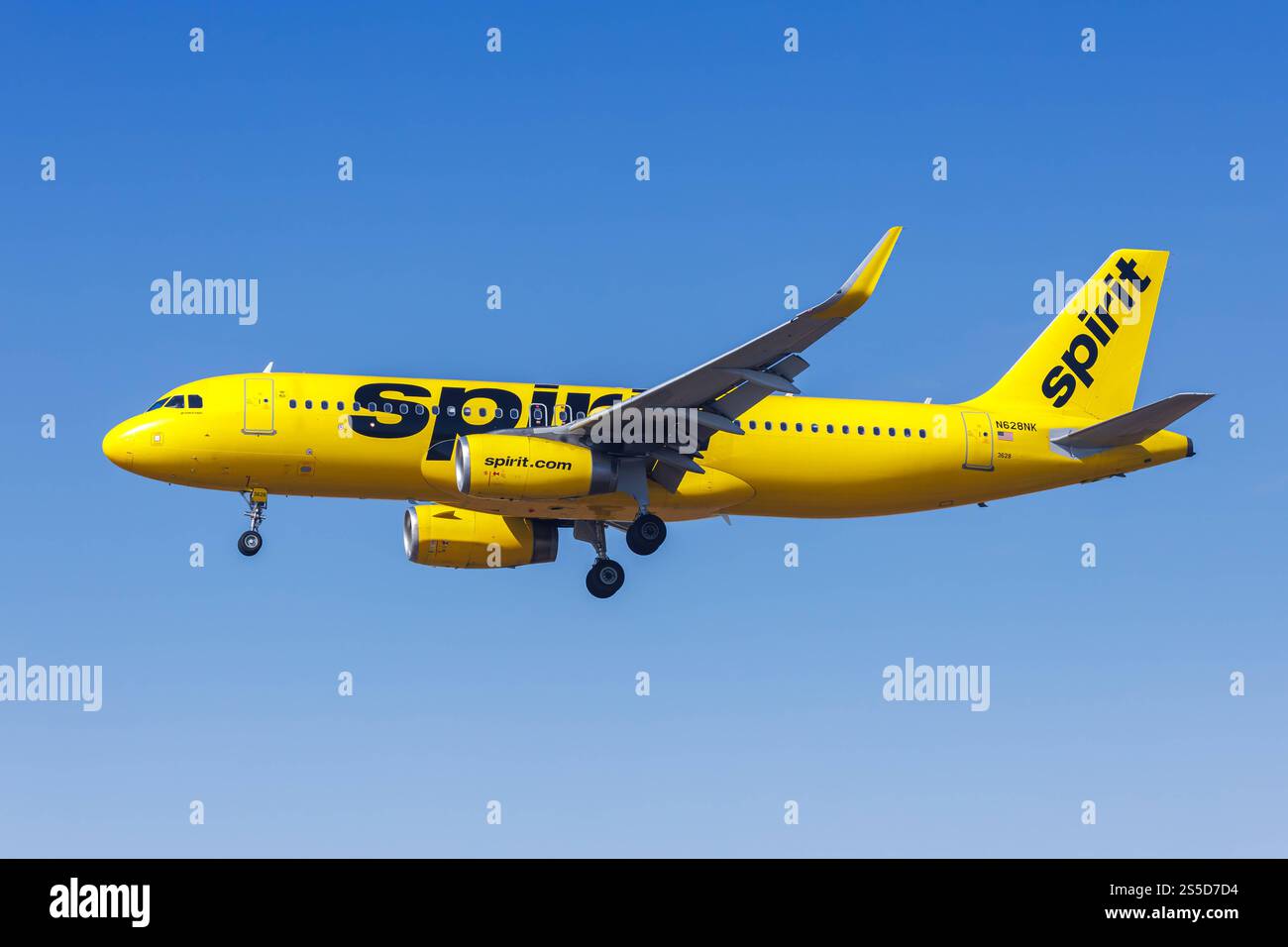 Spirit Airlines Airbus A320 Flugzeug Flughafen Los Angeles, USA Los ...