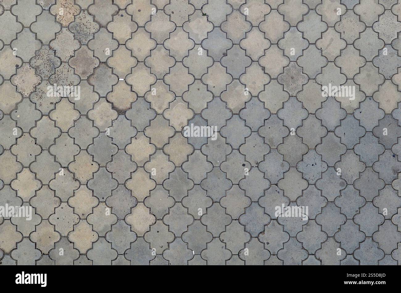 The Texture Of A Rhythmic Mosaic Made Of Concrete Tiles Background Image Of A Large Area Of Old