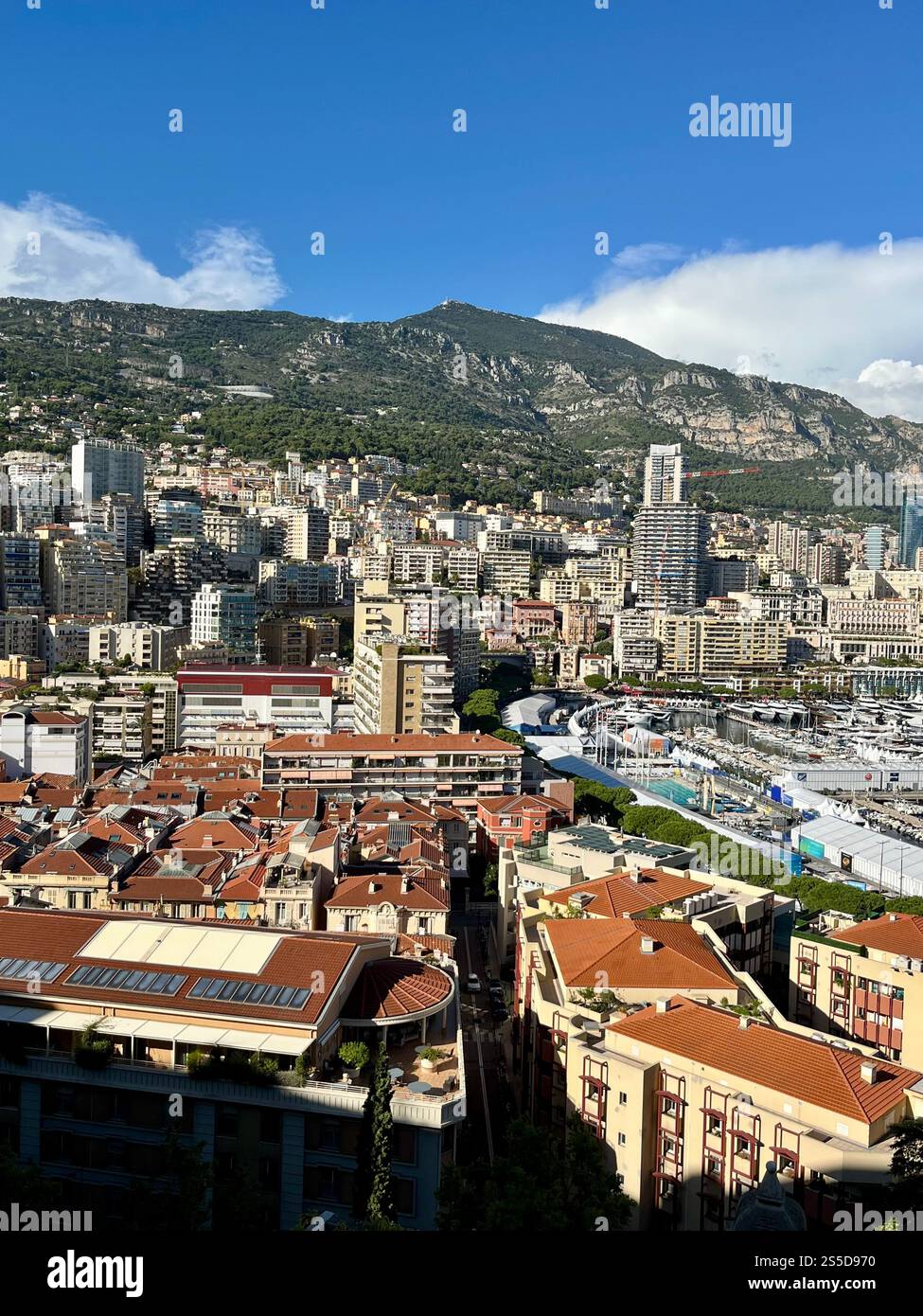 View of Monaco taken from the Rock of Monaco Stock Photo - Alamy