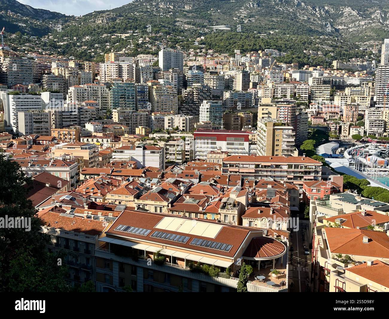 View of Monaco taken from the Rock of Monaco Stock Photo - Alamy