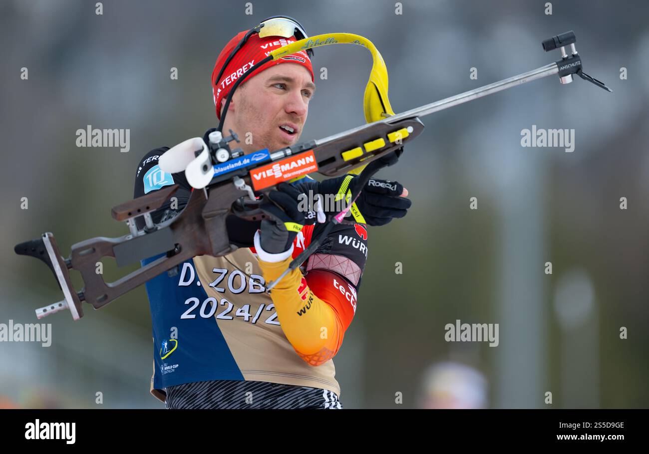 Ruhpolding, Germany. 14th Jan, 2025. Biathlon: World Cup, training, men ...