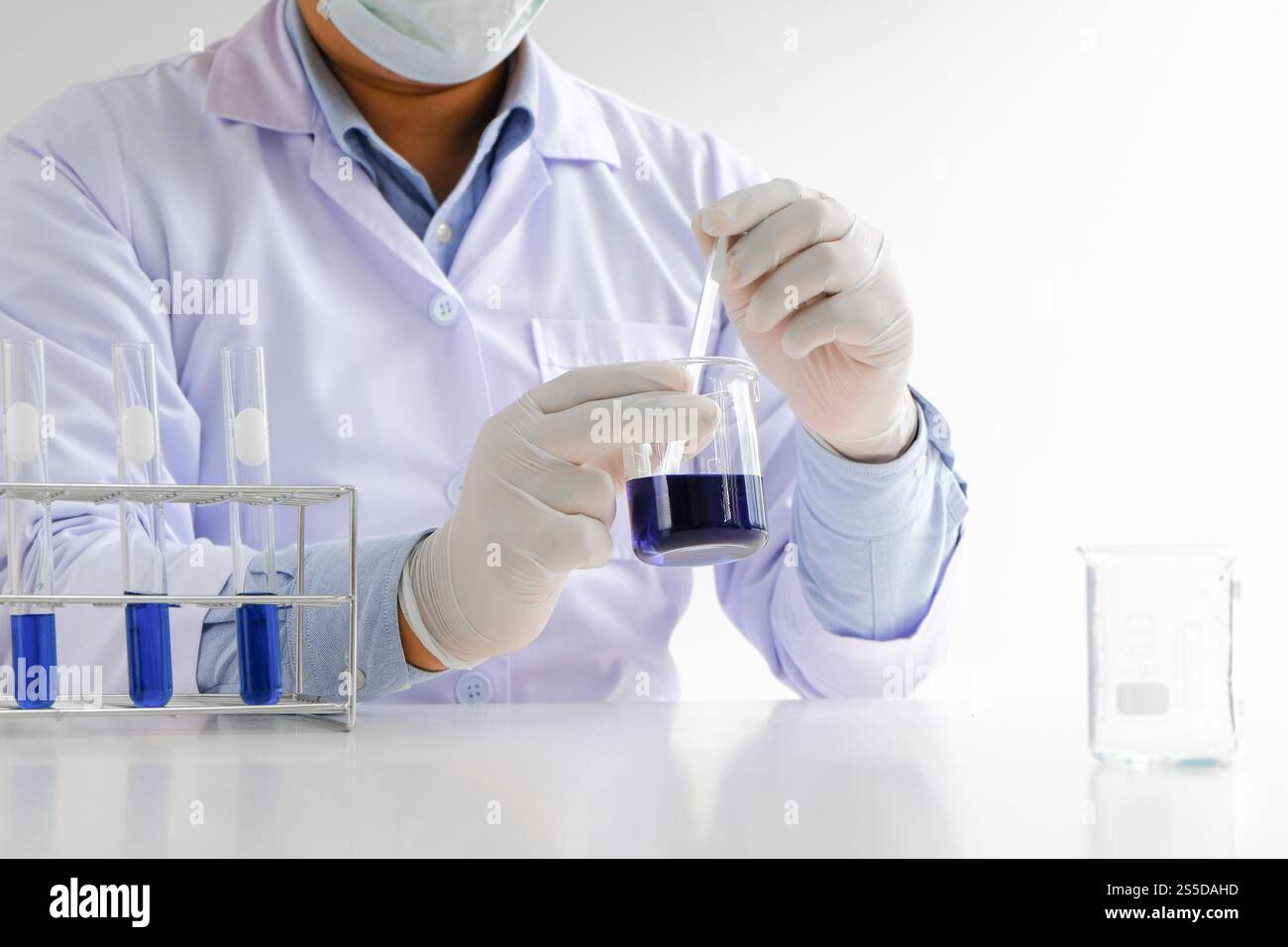 Science innovative Male medical or scientific laboratory researcher ...