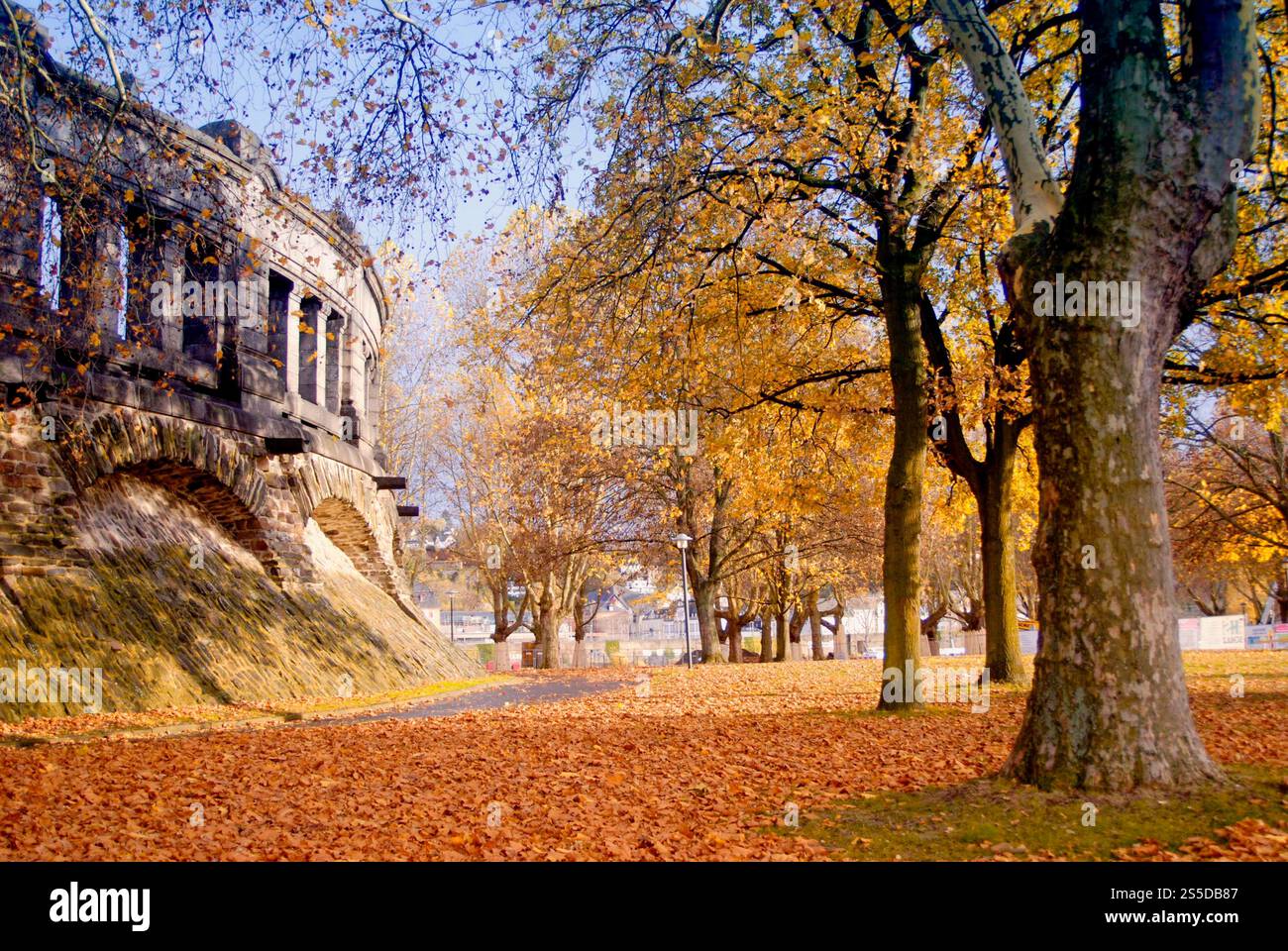 Koblenz,Germany.landscape in fall at the German Corner Stock Photo - Alamy