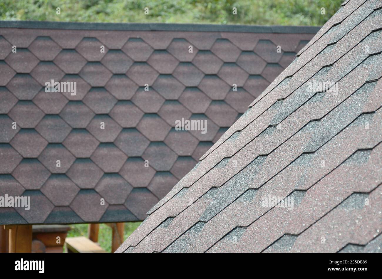 The texture of the roof with bituminous coating. Rough bituminous ...