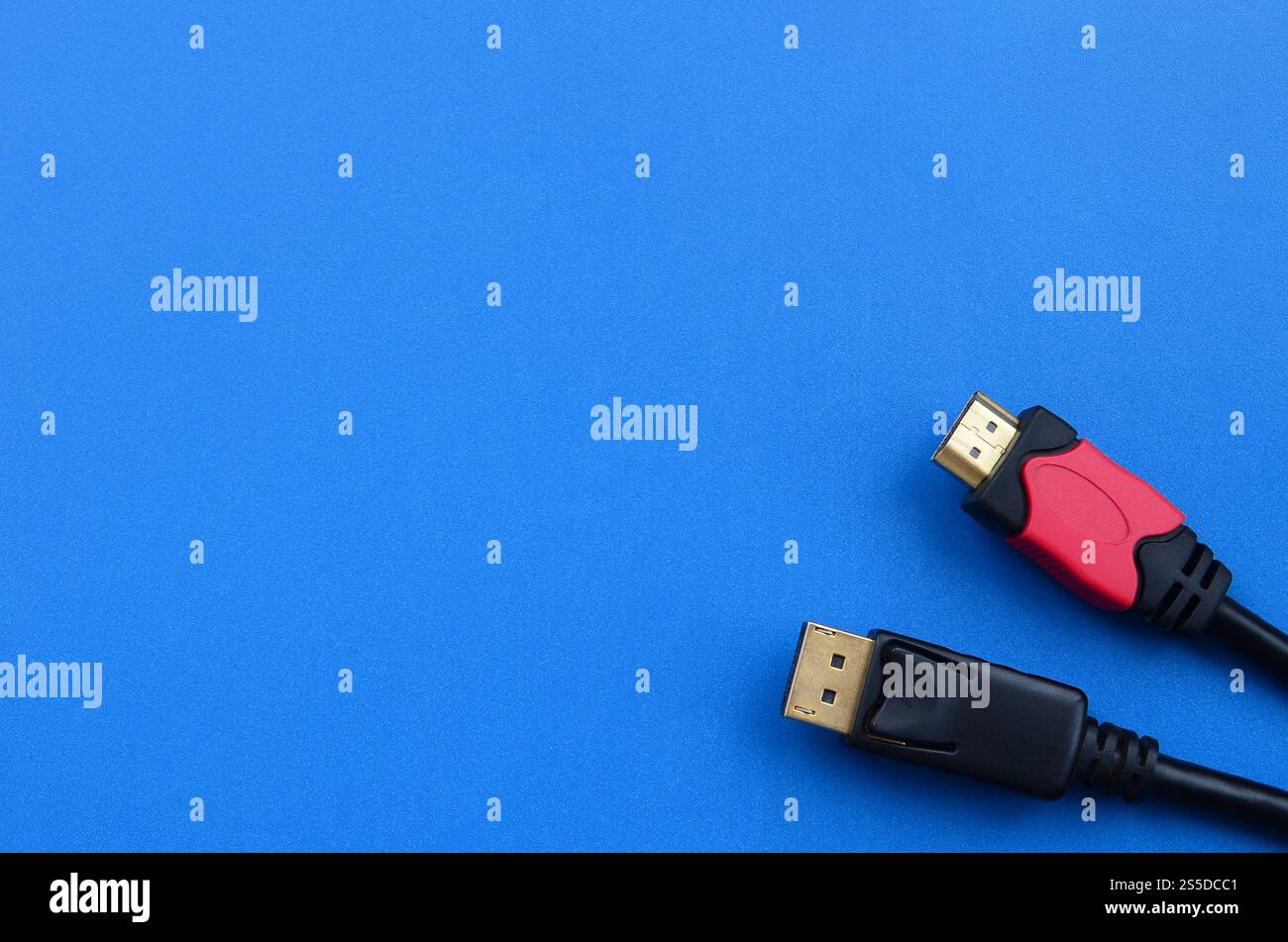 Audio video HDMI computer cable plug and 20-pin male DisplayPort gold ...