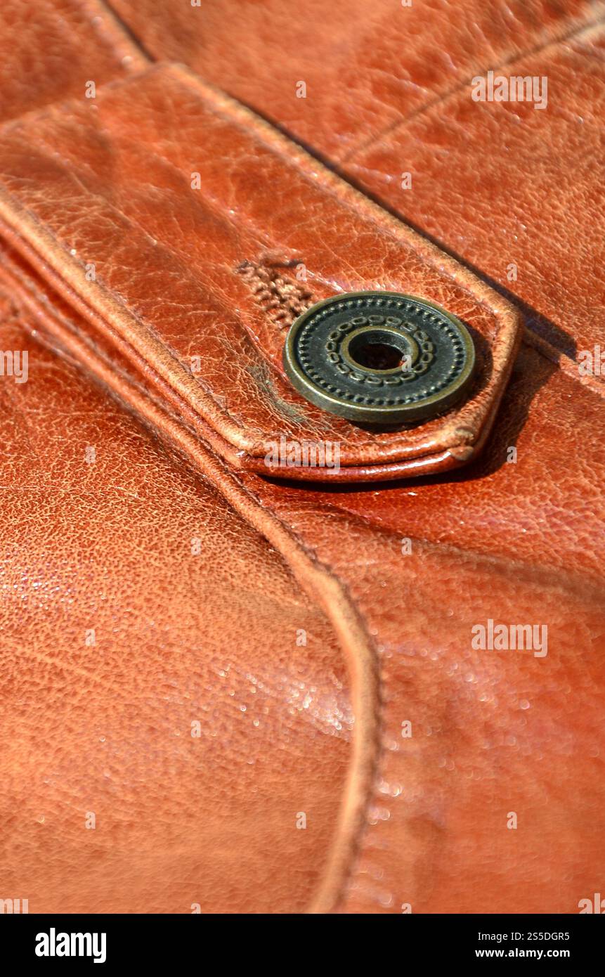 Brown leather texture. Useful as background for any design work. Macro ...