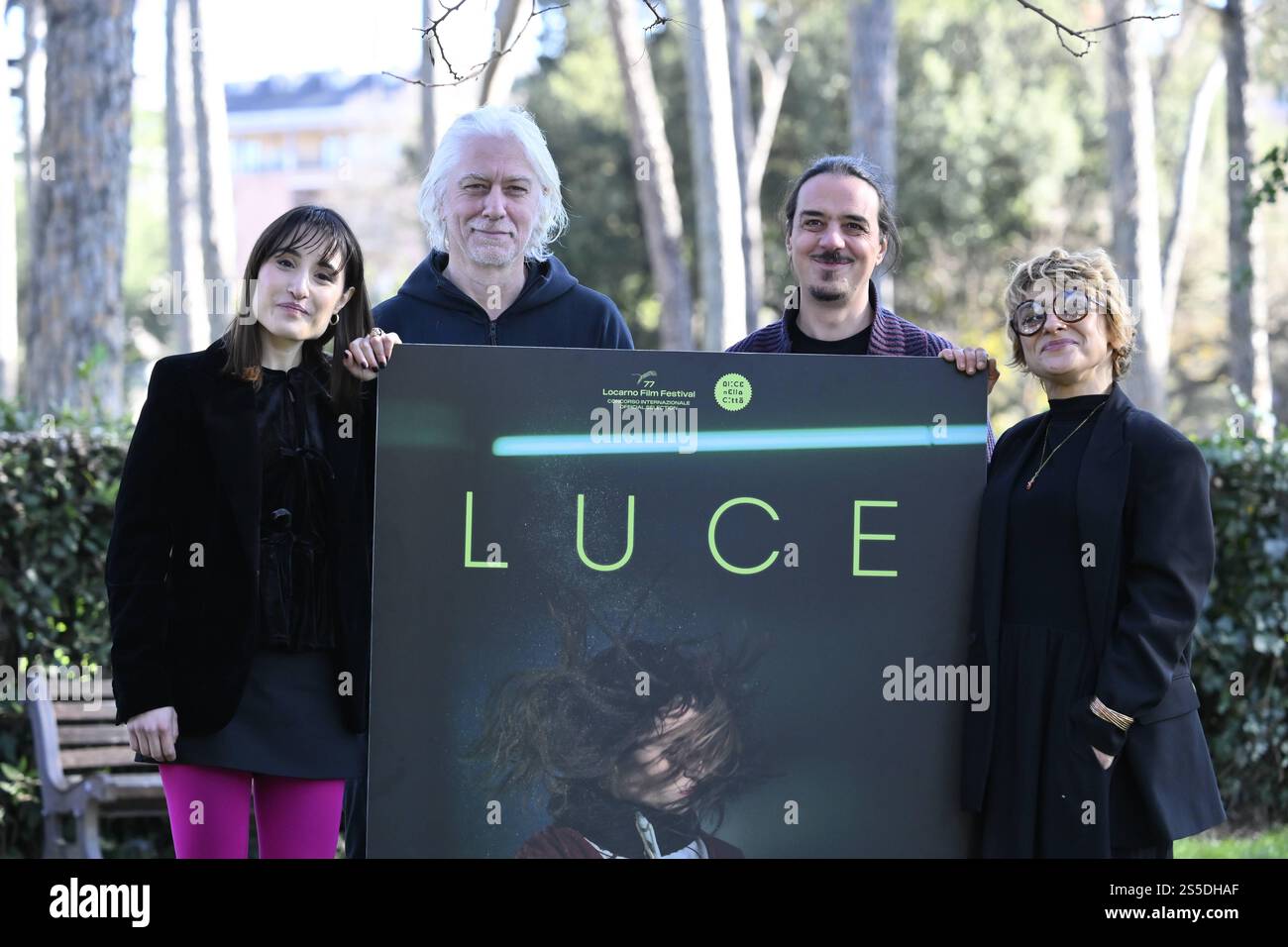 Rome, Italy. 14th Jan, 2025. Rome: Casa del Cinema. Photocall film "Luce". In the photo ...