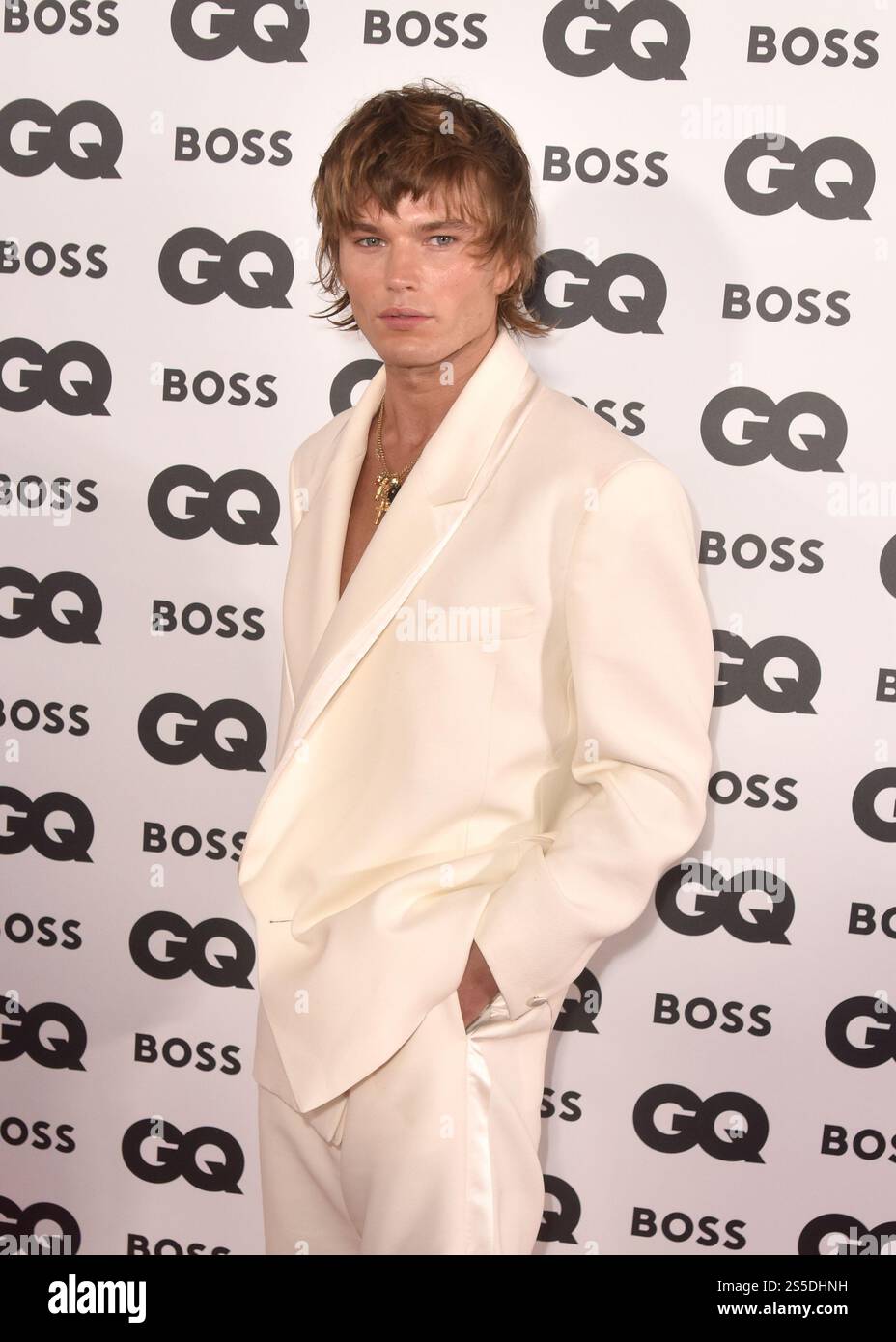 Jordan Barrett attends the GQ Men Of The Year in association with BOSS ...