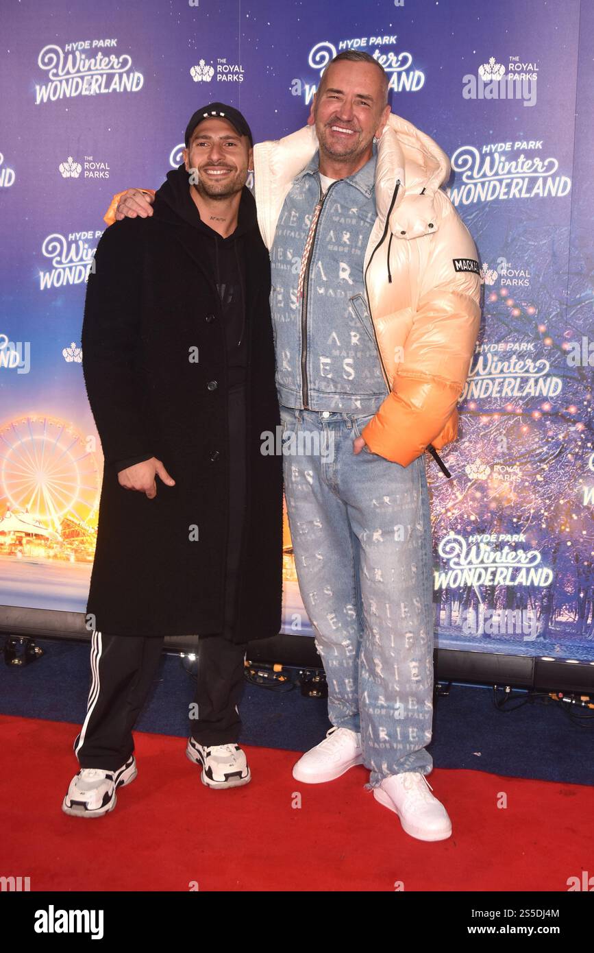 Fat Tony and Stavros Agapiou attends the Hyde Park Winter Wonderland ...