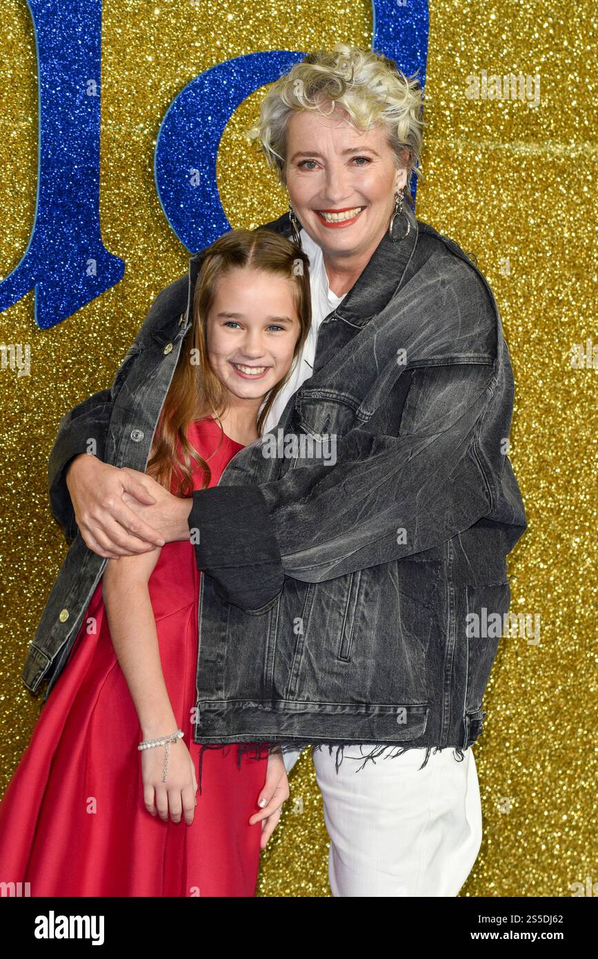 Alisha Weir and Emma Thompson attends Roald Dahl’s Matilda: The Musical ...