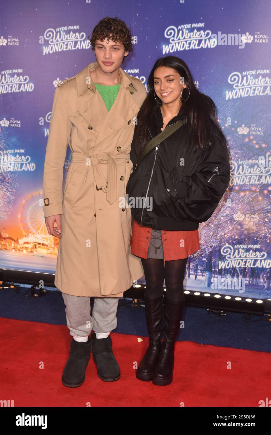 Bobby Brazier attends the Hyde Park Winter Wonderland Preview Night ...