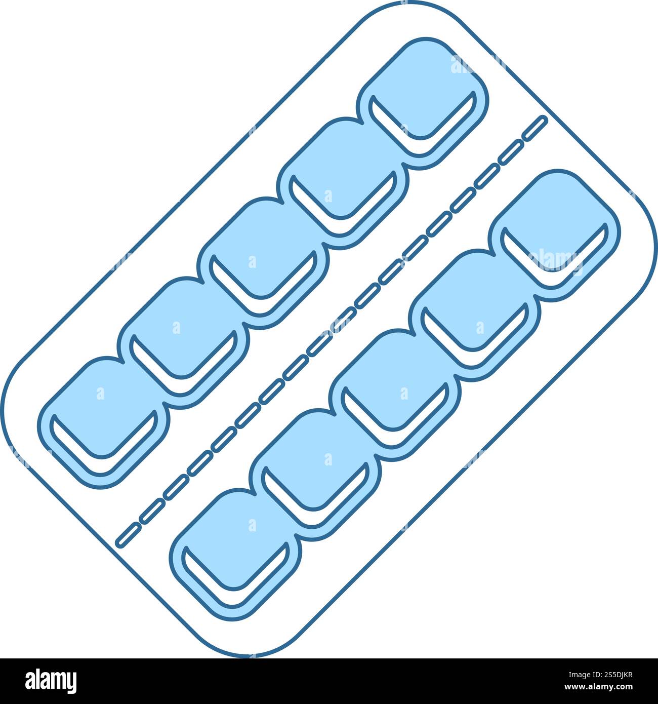 Tablets Pack Icon. Thin Line With Blue Fill Design. Vector Illustration ...