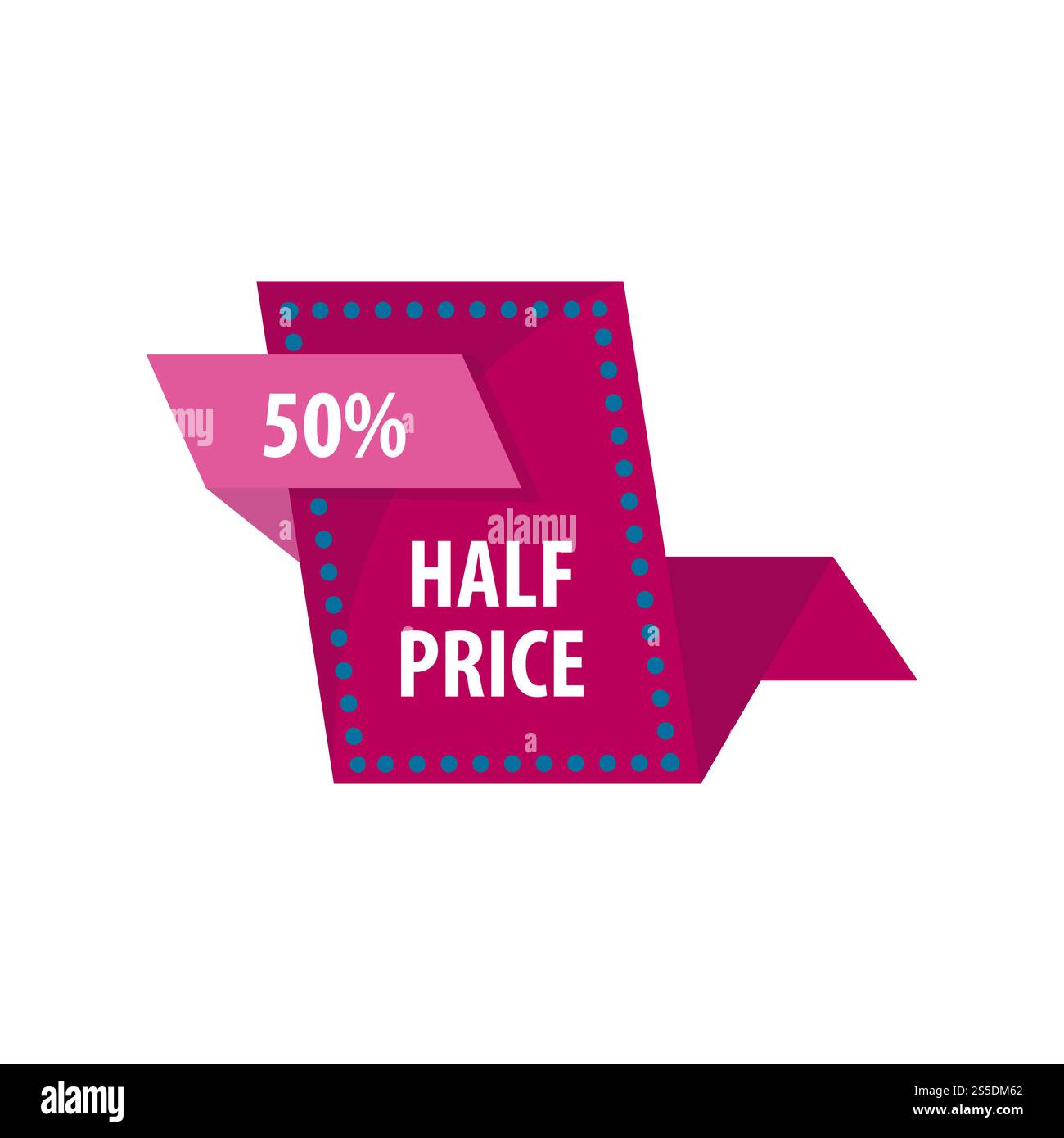Half price with any purchase label Stock Vector Images - Alamy