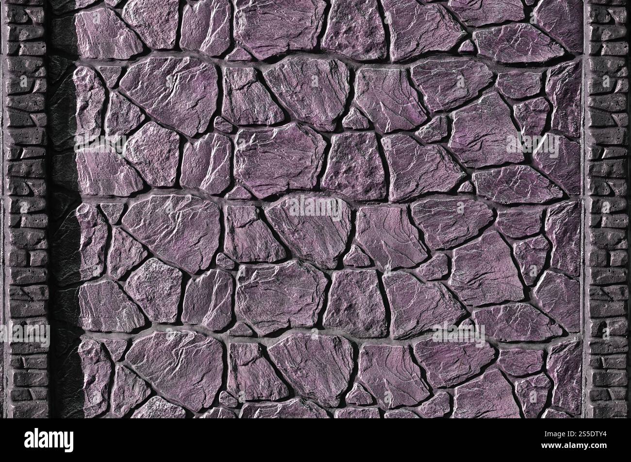 Stone fence texture - building feature. Texture of concrete fence with ...