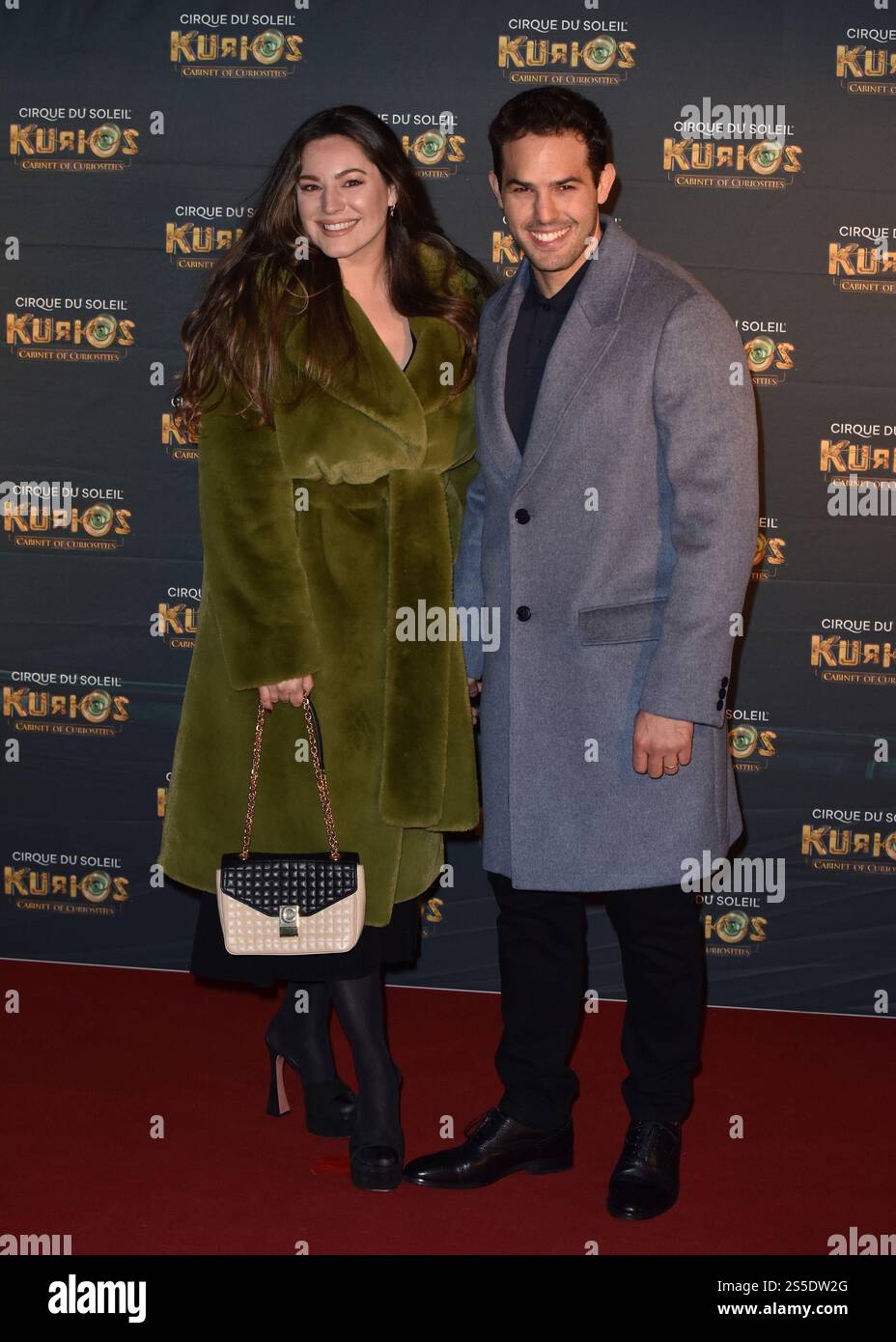 Kelly Brook and Jeremy Parisi attends the European premiere of Cirque ...