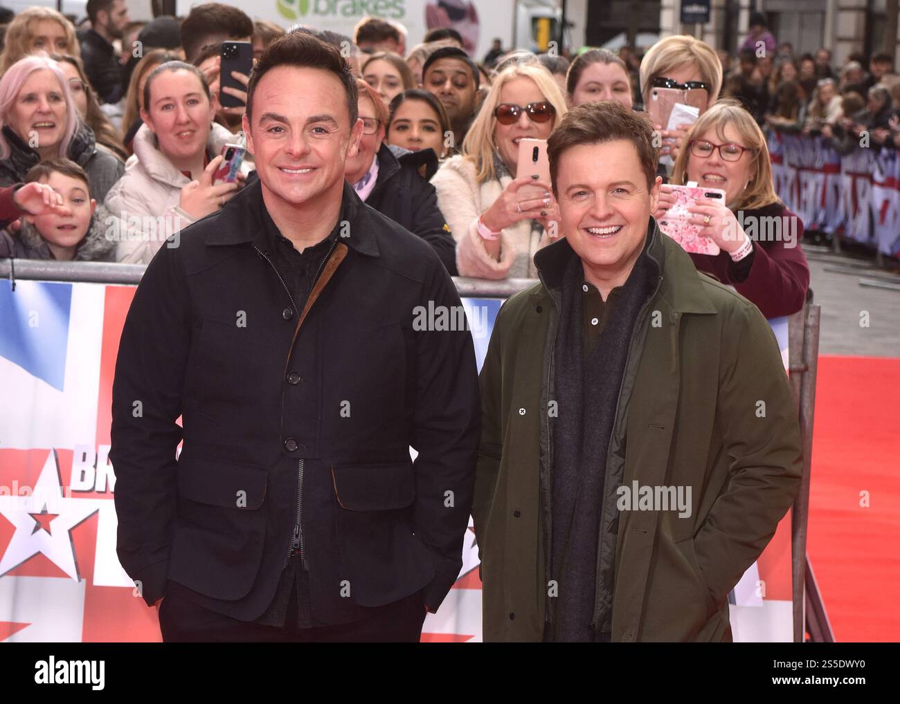 Anthony McPartlin and Declan Donnelly (Ant and Dec) attends Britains ...