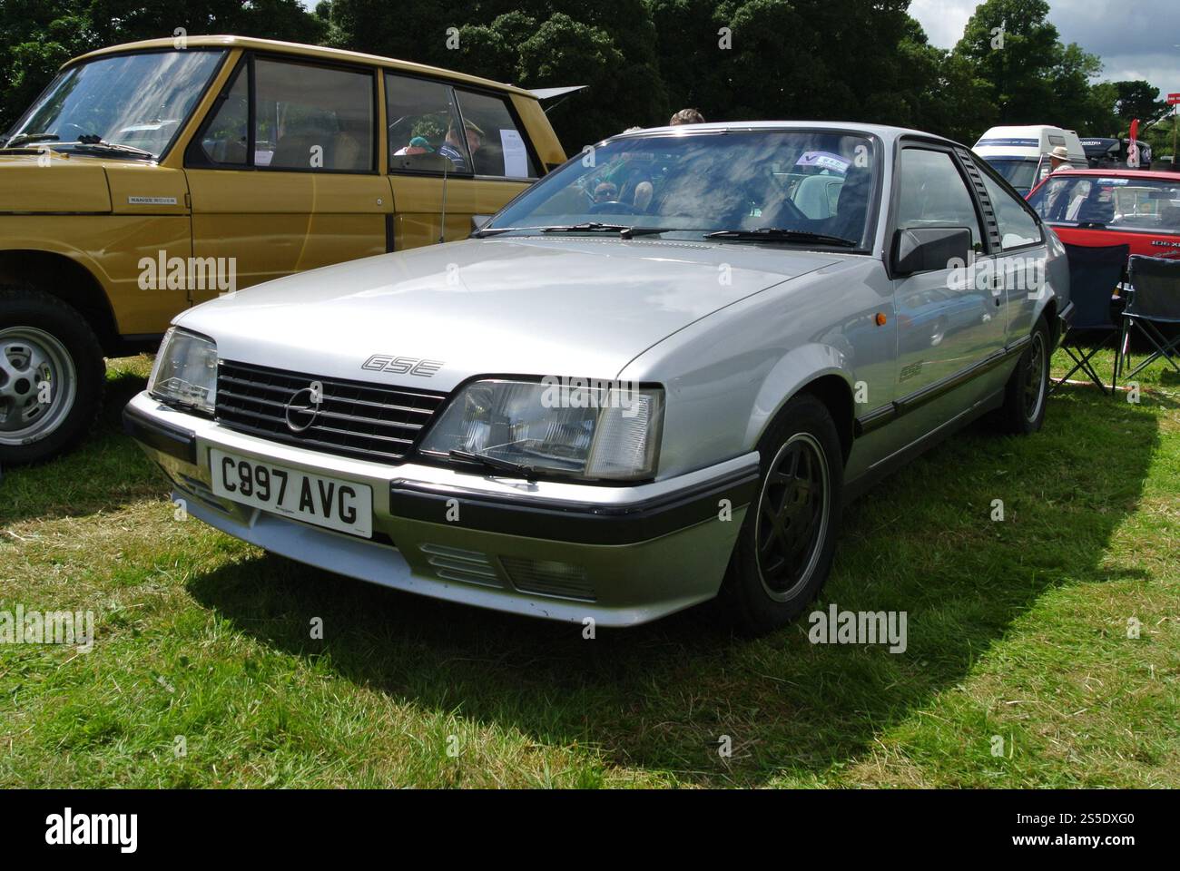 A 1986 Opel Monza GSE parked on display at the 49th Historic Vehicle ...