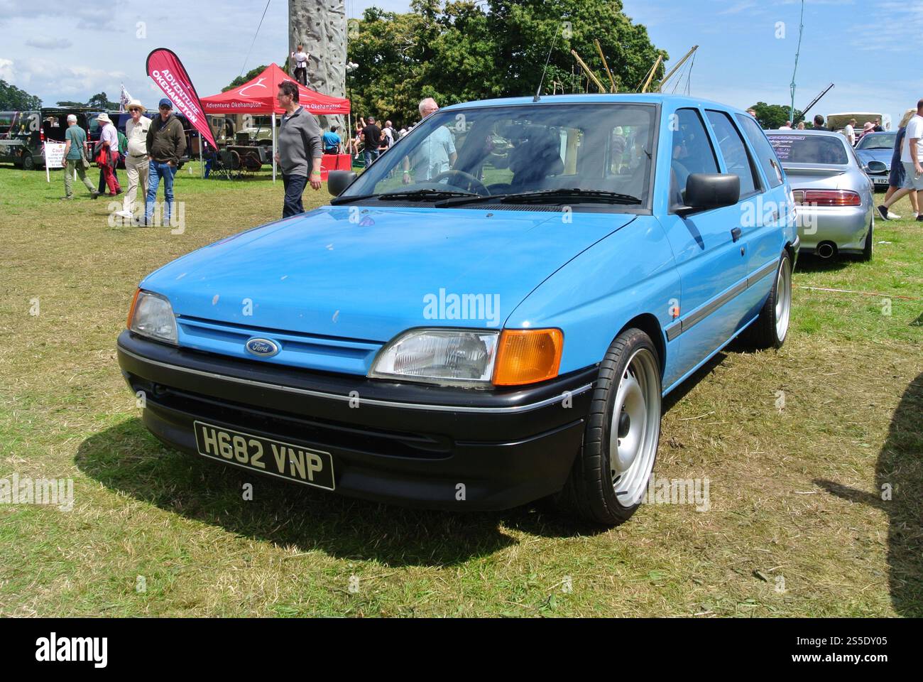 A 1991 Ford Escort estate parked on display at the 49th Historic ...