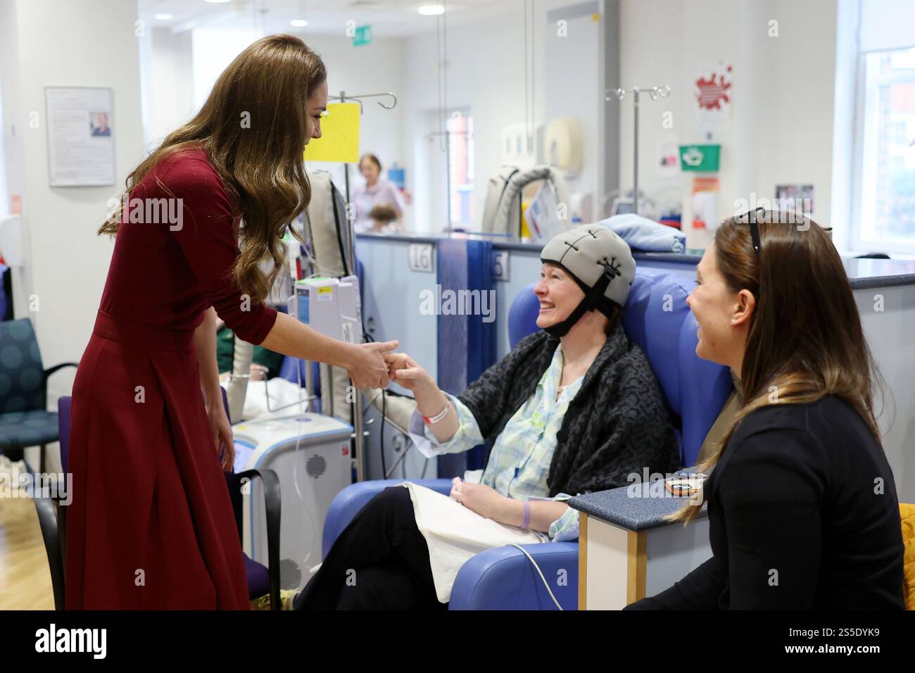 The Princess of Wales talks with Katherine Field during a visit to the ...