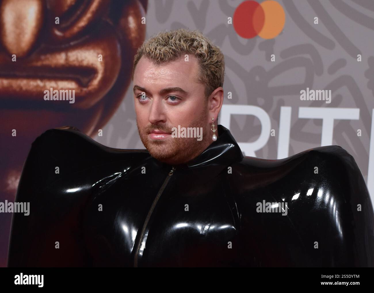 ***EDITORIAL USE ONLY*** Sam Smith attends The BRIT Awards 2023 at The ...