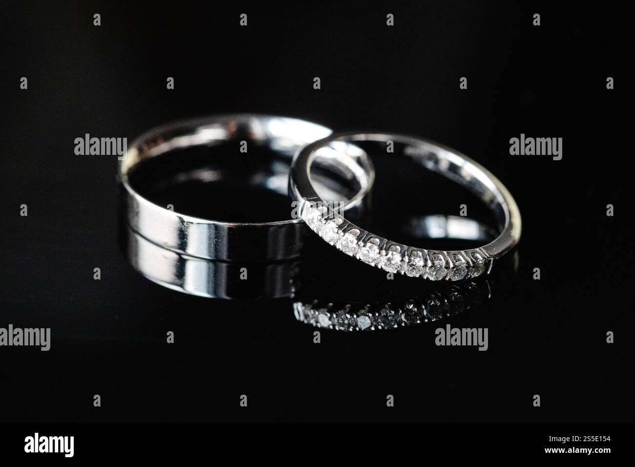 Wedding rings symbolize the union of two people in marriage ...