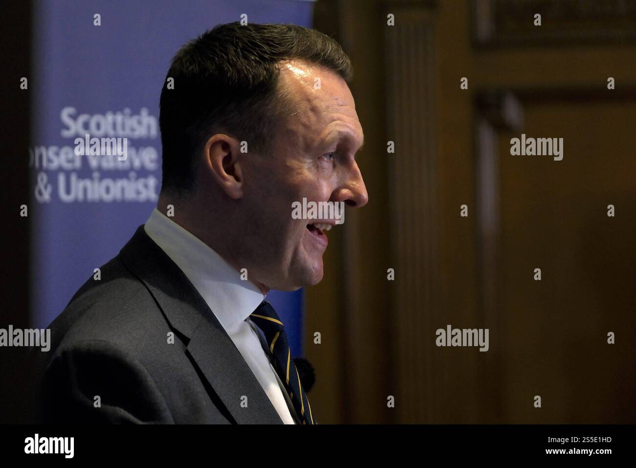 UK: Scottish Conservative Party Leader Russell Findlay makes his New ...