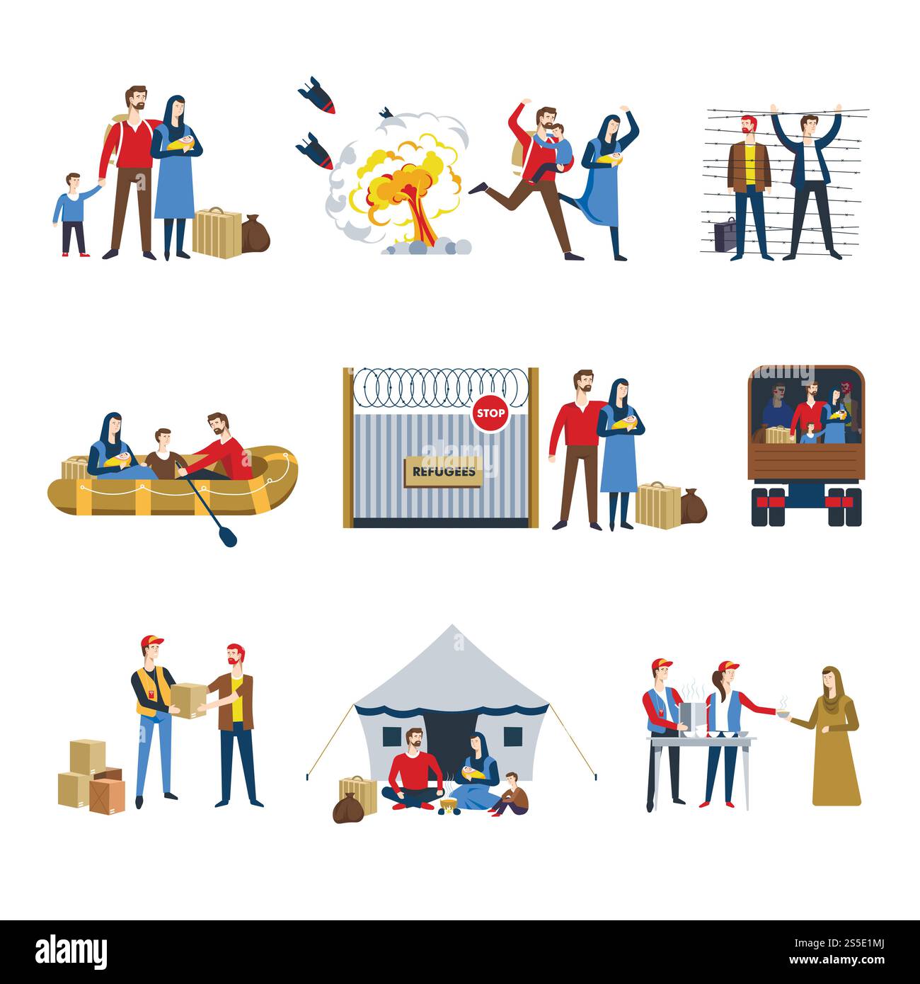 Child escaping Cut Out Stock Images & Pictures - Alamy