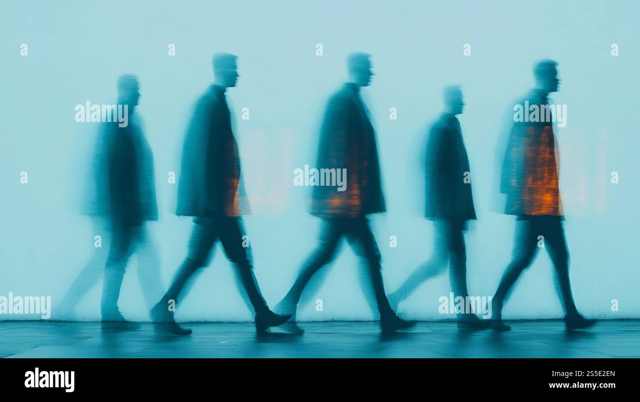 Refracted Figures in Fluid Motion - Surreal Abstract Silhouettes of ...