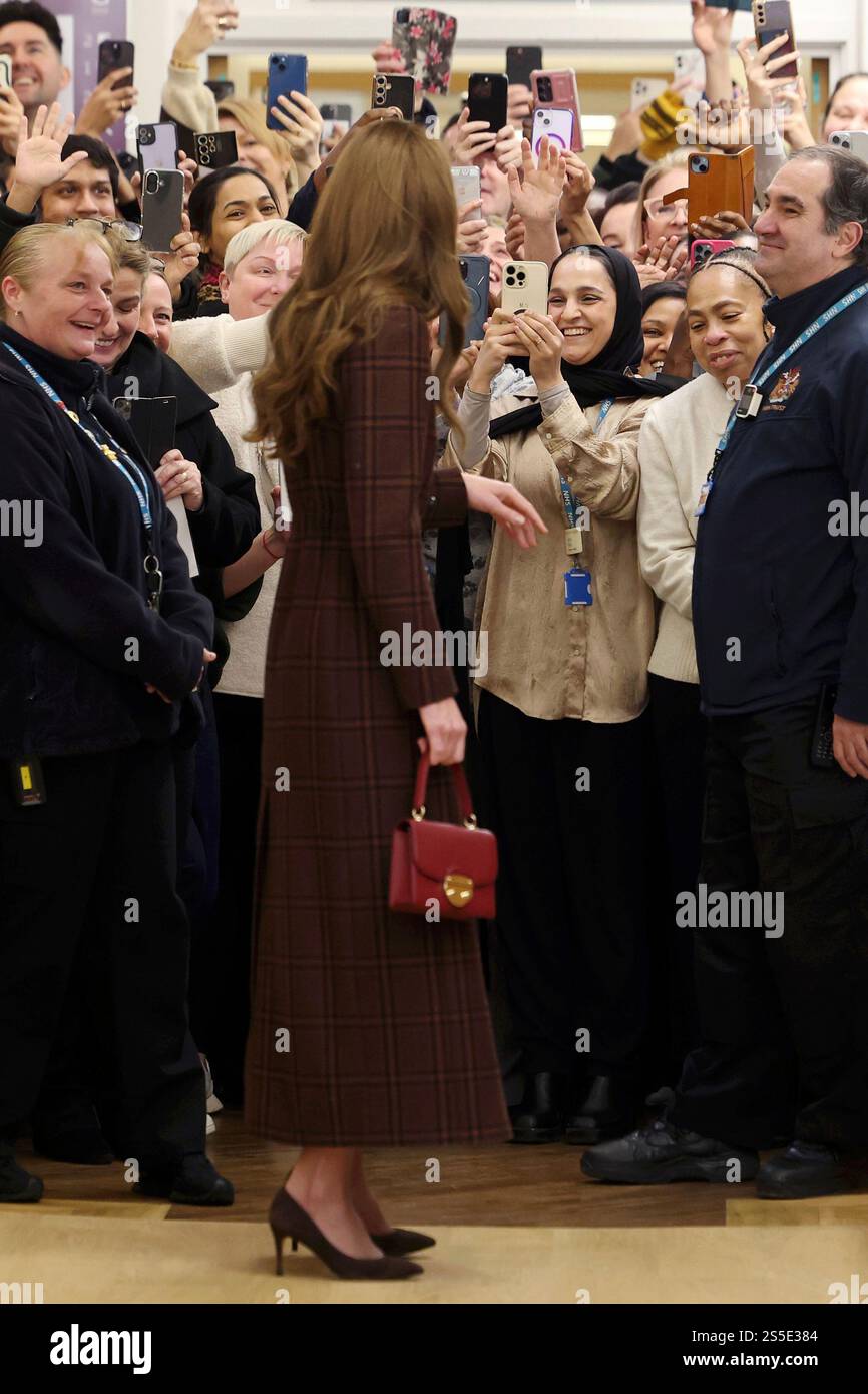 Britain's Princess Kate leaves after a visit to The Royal Marsden ...